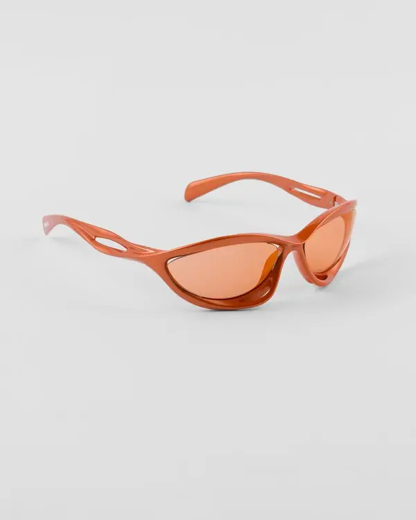 Prada Morph Sunglasses - Orange/Flash Lenses | Editorialist